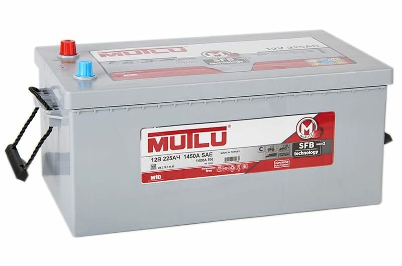 Аккумулятор Mutlu Calcium Silver 6СТ-225 оп. 518x291x215