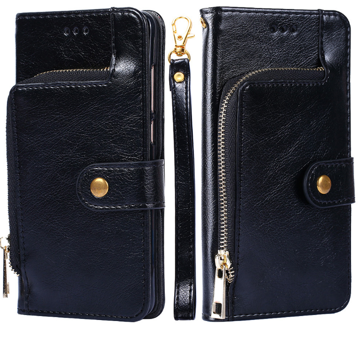 Чехол-портмоне MyPads, для Samsung Galaxy S21+, с визитницей, черный