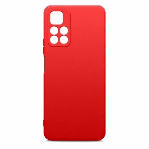 Чехол (клип-кейс) BORASCO для Xiaomi Poco M4 Pro 5G, красный [70107]