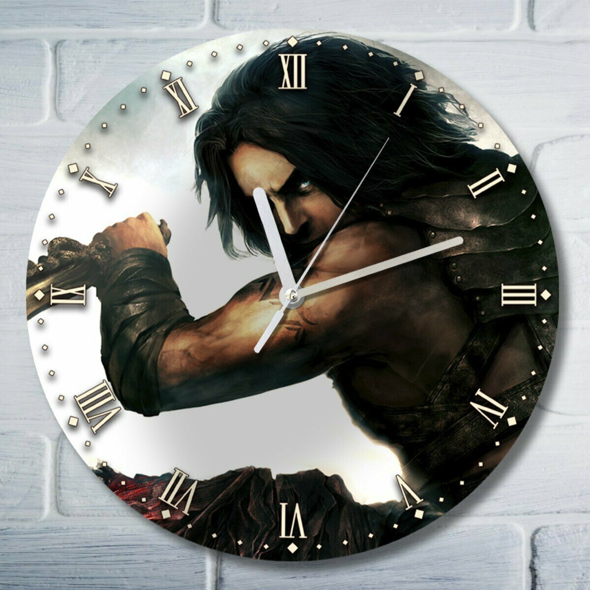Настенные часы УФ с рисунком игры Prince Of Persia - 4590