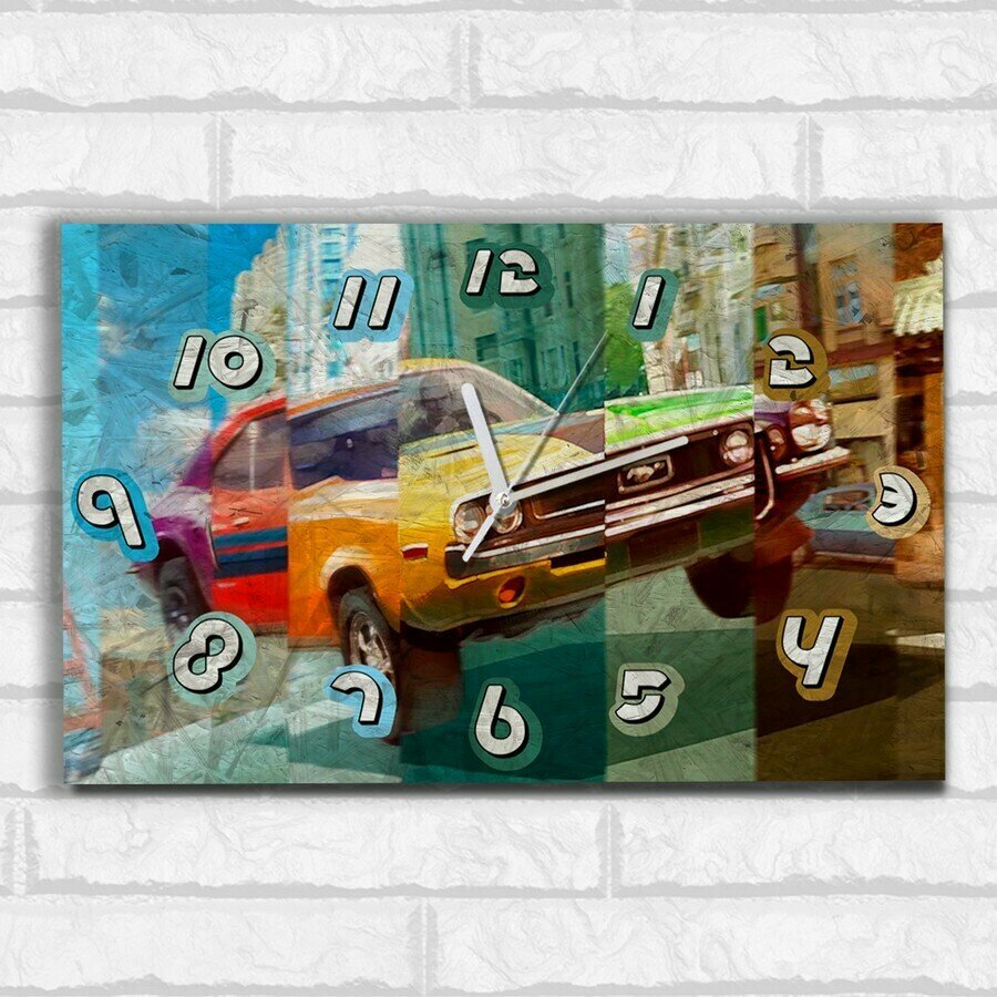 Настенные бесшумные часы ОСП, игра Driver Сан-Франциско - 412