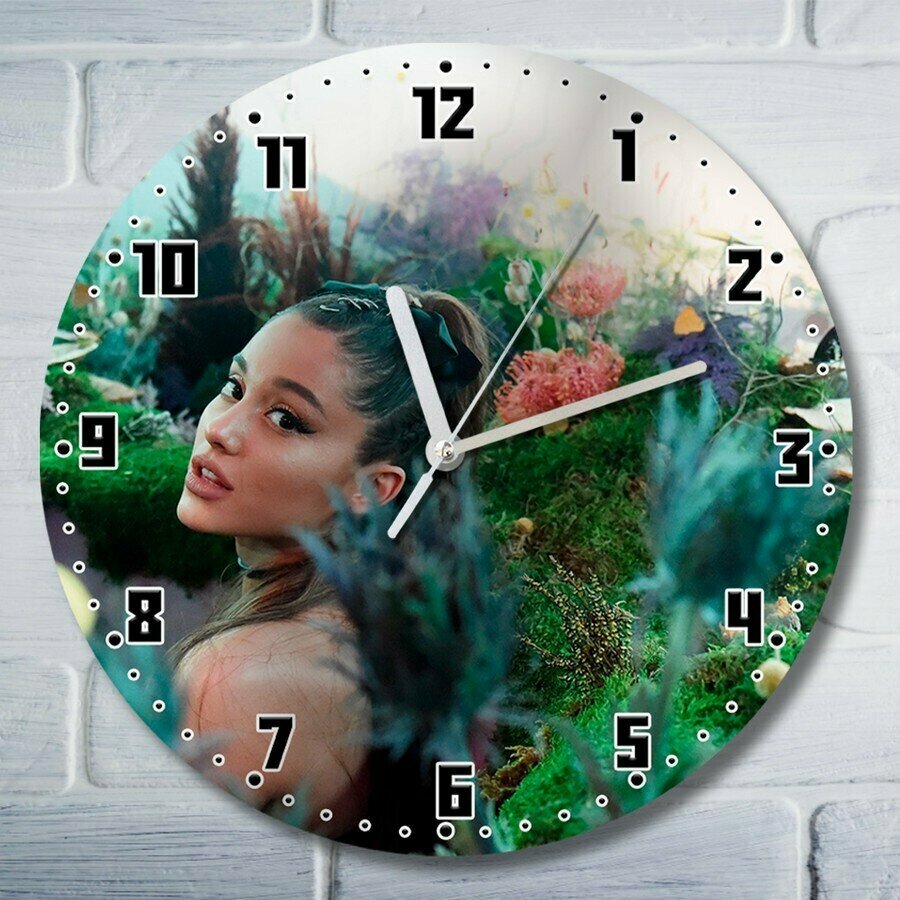 Настенные часы УФ с рисунком музыка Ariana Grande - 3900