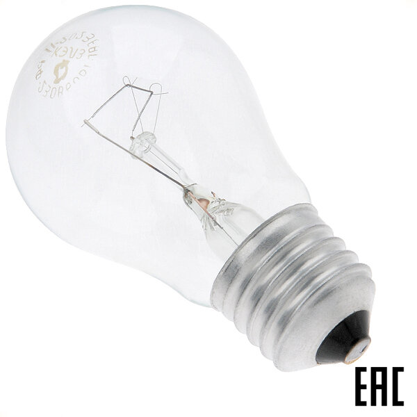 Лампа накаливания прозрачная 40Вт ЛОН А50 230-40 Е27 кэлз (24 шт. в комплекте)