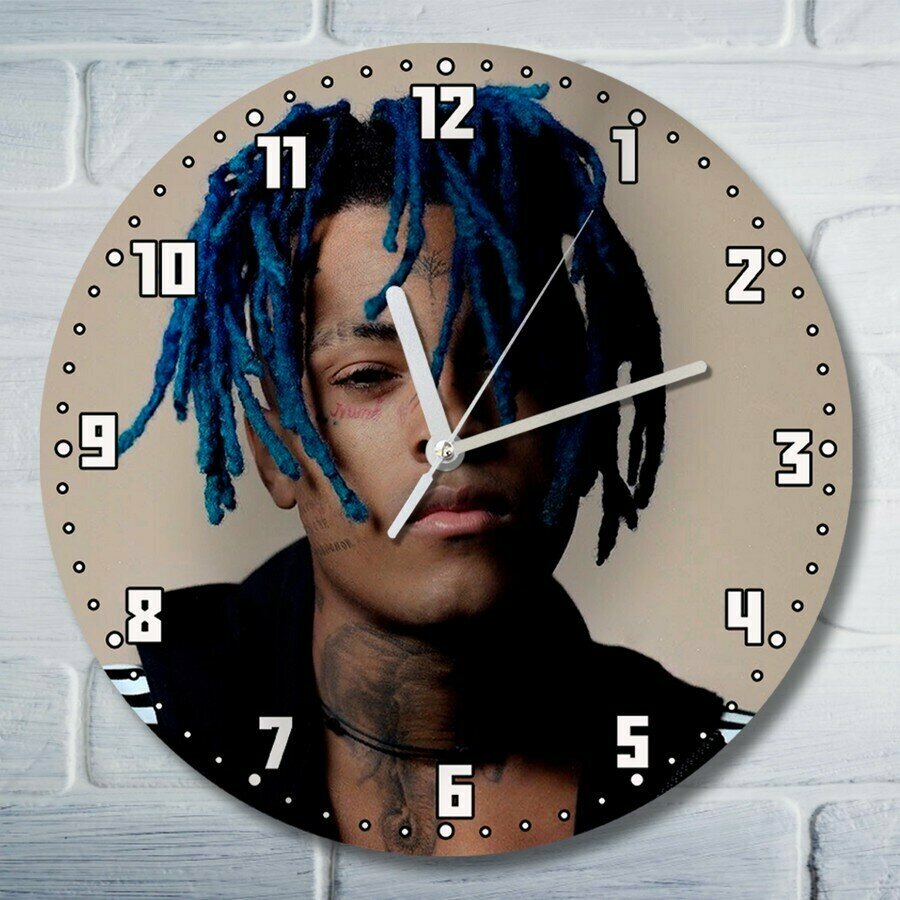 Настенные часы УФ с рисунком музыка Xxxtentation - 3742