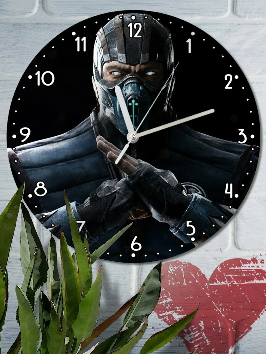 Настенные часы УФ с рисунком игры Mortal Kombat X - 3300
