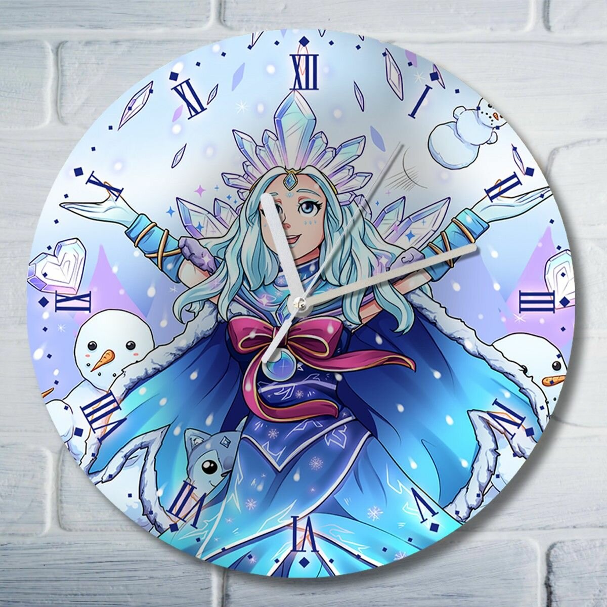 Настенные часы УФ игры дота 2, dota 2, новый год, рождество - 7015