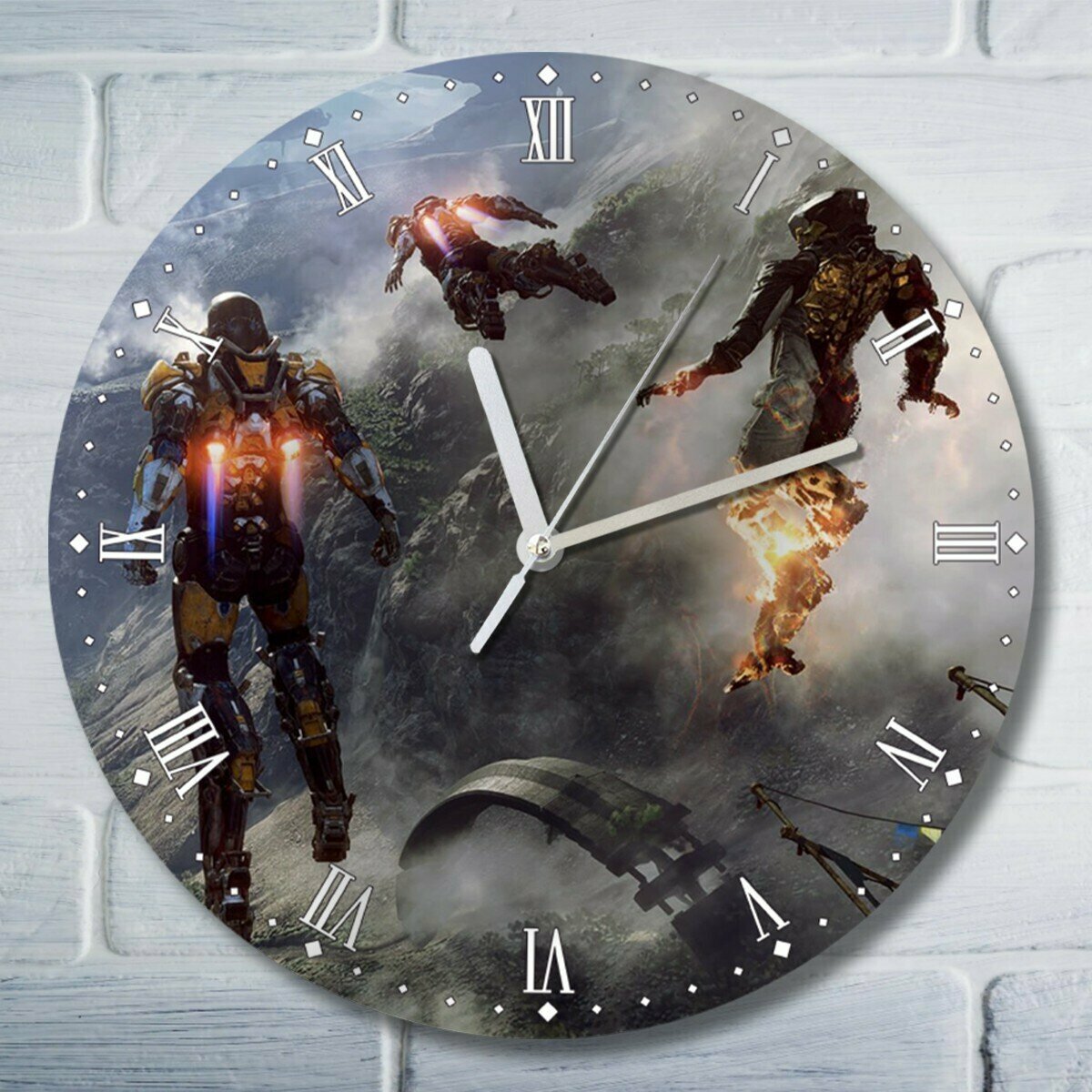 Настенные часы УФ с рисунком игры Anthem - 4380
