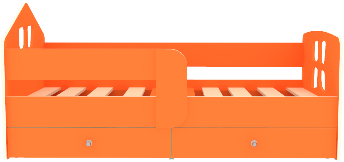 Кровать Домик Бабочка Оранжевый