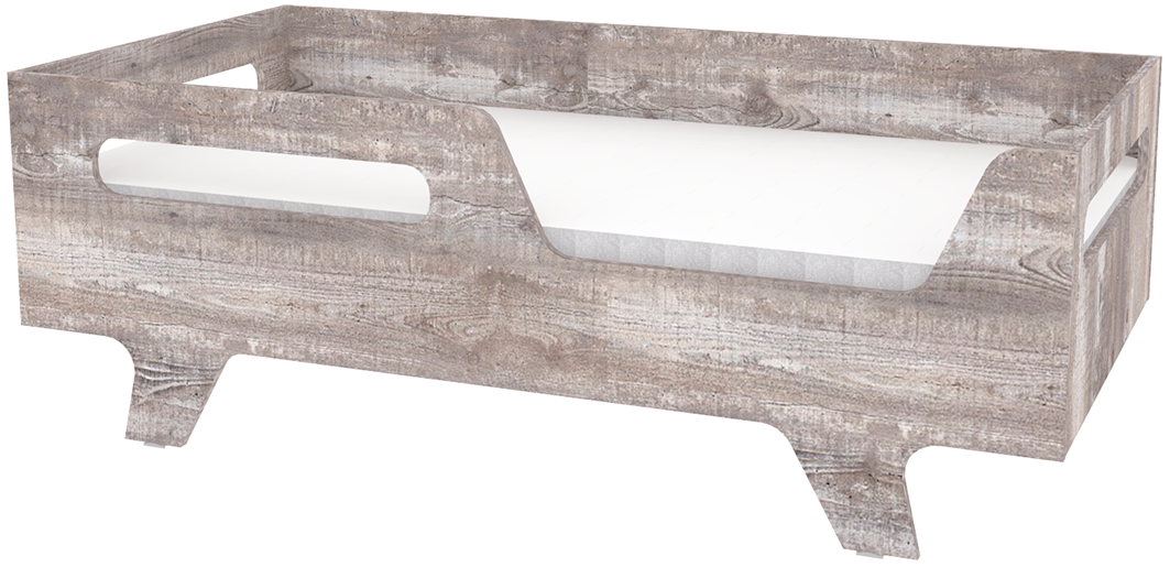 Кровать односпальная Кариви 1 Бетон