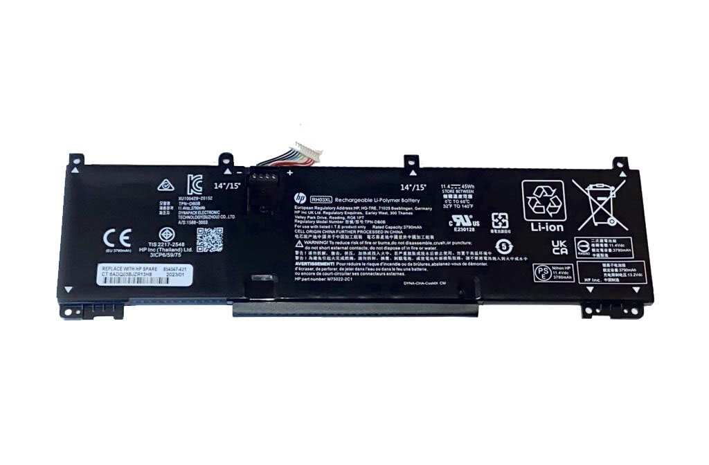 Аккумулятор для ноутбука HP RH03XL 11.4V 45Wh 3790mAh для HP ProBook