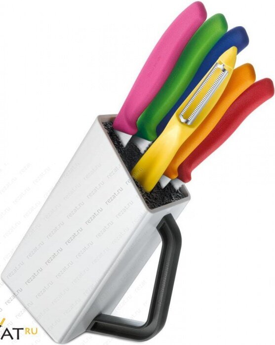 Victorinox Kitchen 6.7127.6L14 Набор из 6-ти предметов с подставкой, victorinox 6.7127.6l14