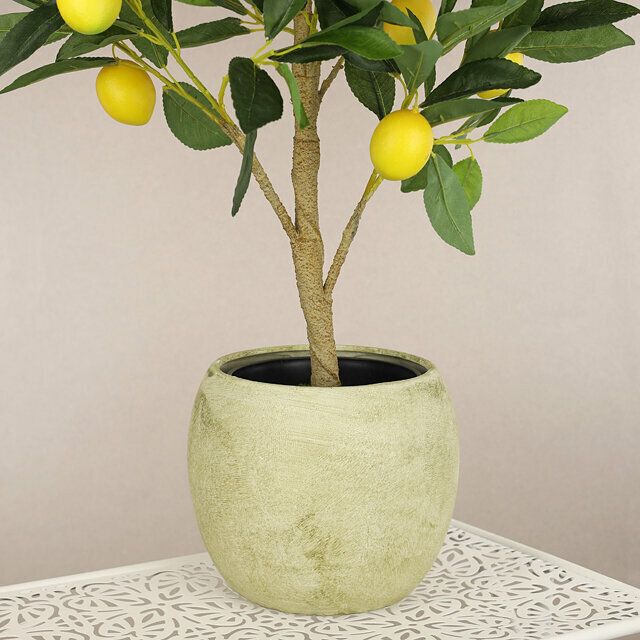 Керамическое кашпо San Remo 20*16 см бежевое, Koopman, 095004170