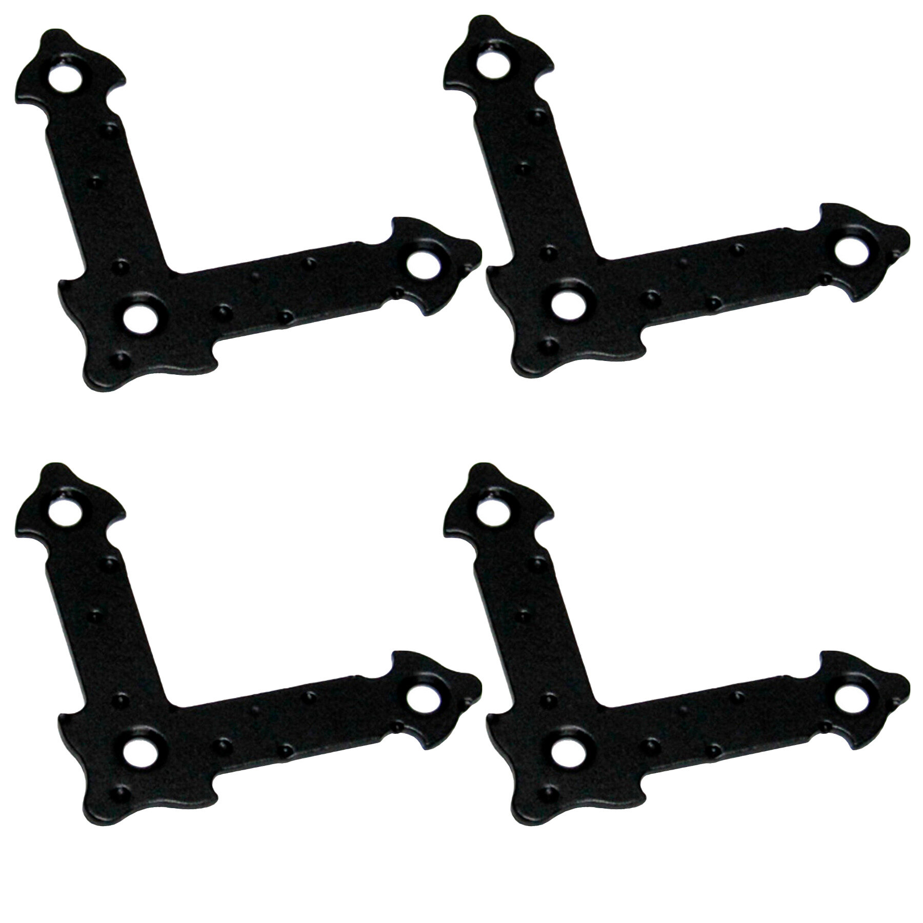 Уголок декоративный прямой ноэз УДП 75-SL черный матовый (комплект 4 штуки)