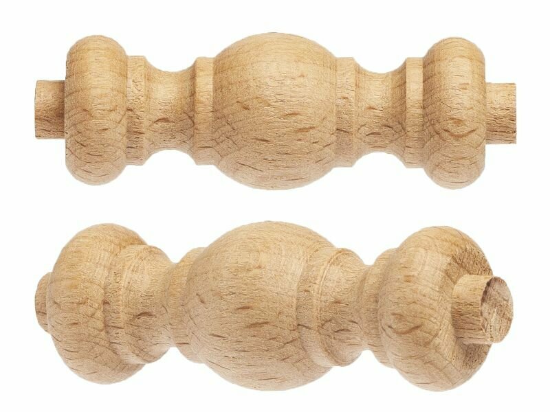 Деревянная балясина для мебельных балюстрад. Высота 48 мм. Шлифованная. Материал бук. 10 шт/уп