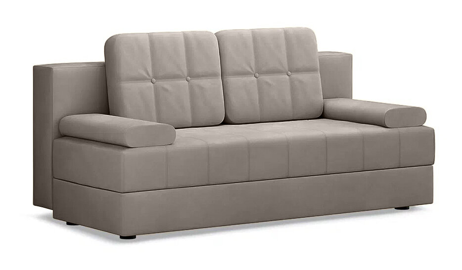 Диван раскладной Аура 7, механизм еврокнижка, в цвете бежевый (Велутто 03)