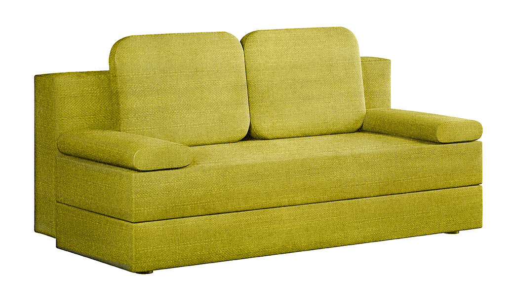 Диван раскладной еврокнижка Аура 3 в цвете желтый (бинго 38)