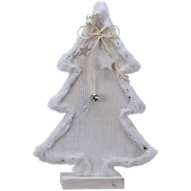 Деревянная елка Devilia Snow 30 см, Kaemingk, 551281-2