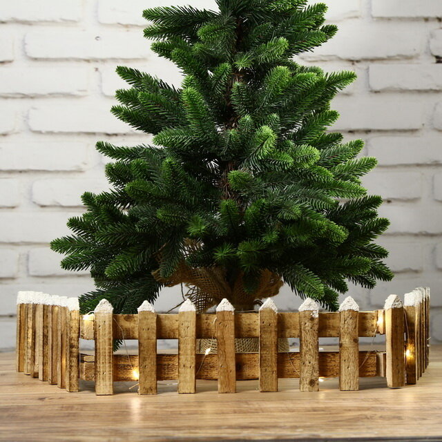 Декоративный забор для елки Аргис 90*10 см, с подсветкой, Koopman, ACW004100