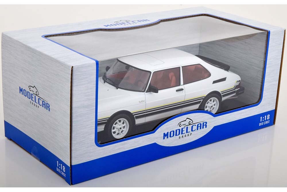 Модель коллекционная MCG Saab 900 turbo white — фото 1