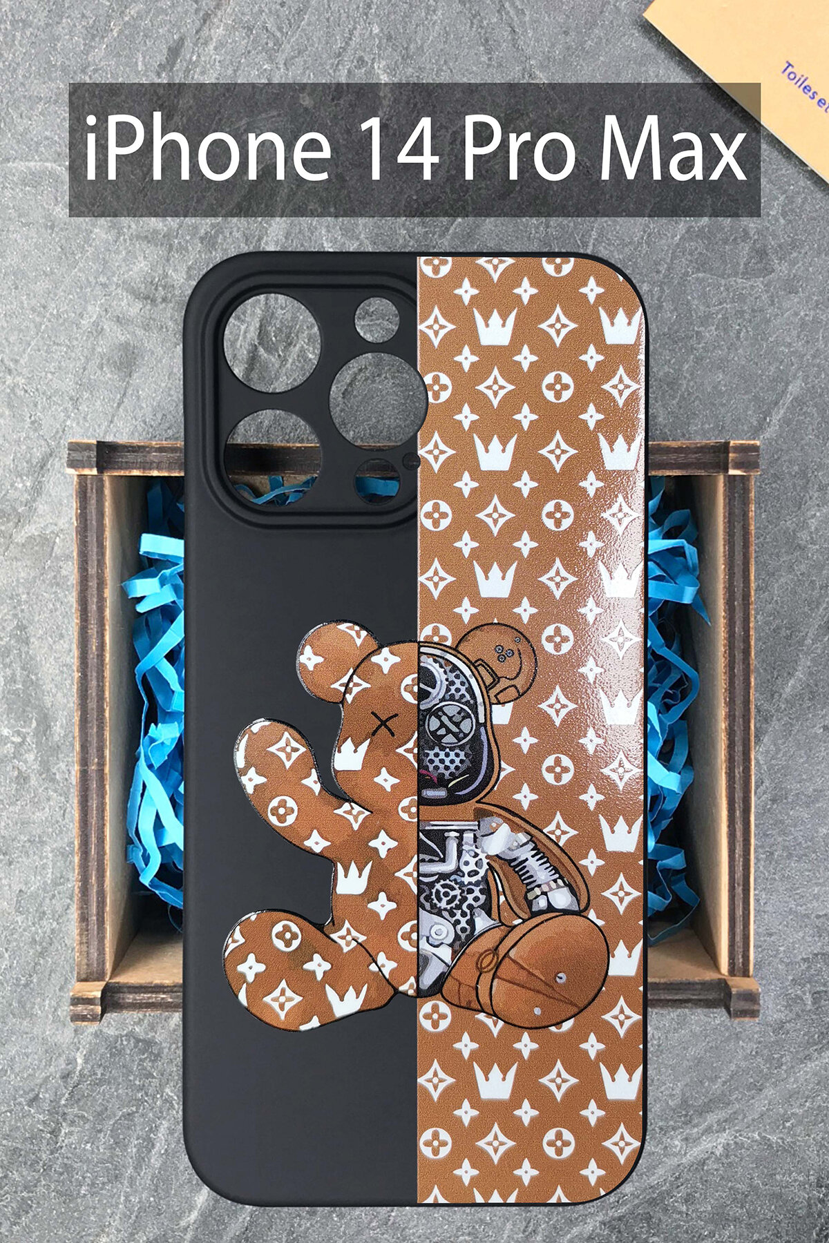 Силиконовый чехол на iPhone 14 Pro Max с принтом Айфон 14 Про Макс