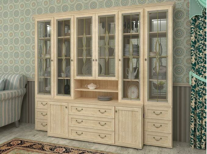 Буфет Классик-13 для посуды 240*210*55