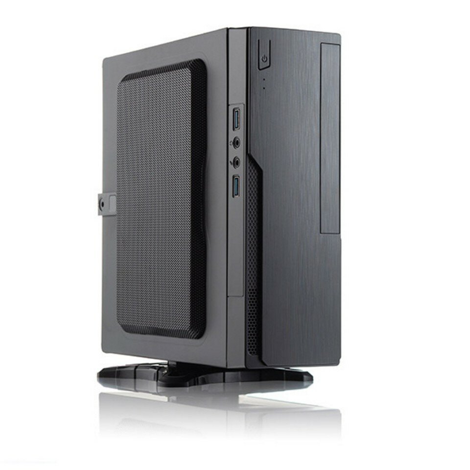Корпус FOXLINE SlimDesktop FL-BQ5 220W black (mITX, USB 3.0x2, 220W) (FL-BQ5-FLX220-U32)