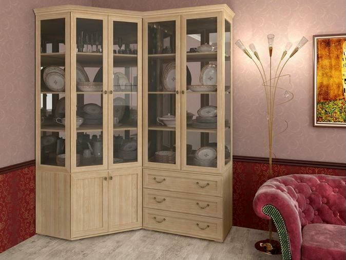 Буфет Классик-1 для посуды 90*210*43