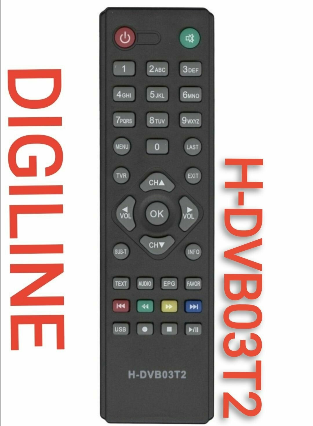 Пульт H-DVB03T2 для digiline приставки/ghb-898