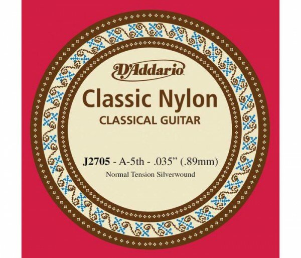 Одиночная струна для классической гитары D'Addario J2705 35 (пятая)