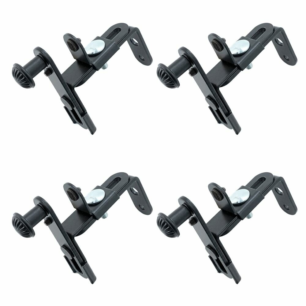 Фиксатор ставен ноэз черный матовый (комплект 4 штуки)