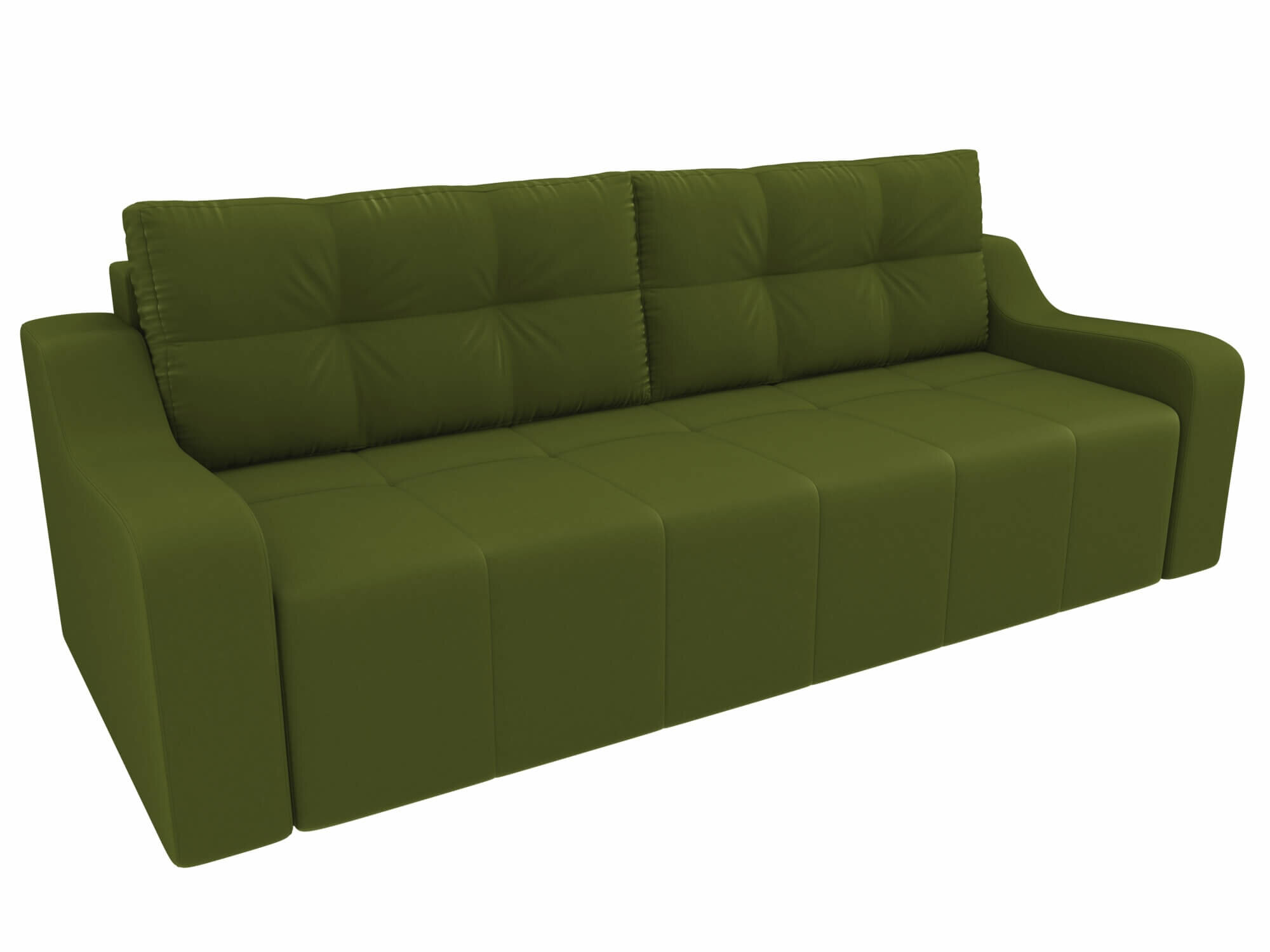 Artum Прямой диван Итон вельвет зеленый