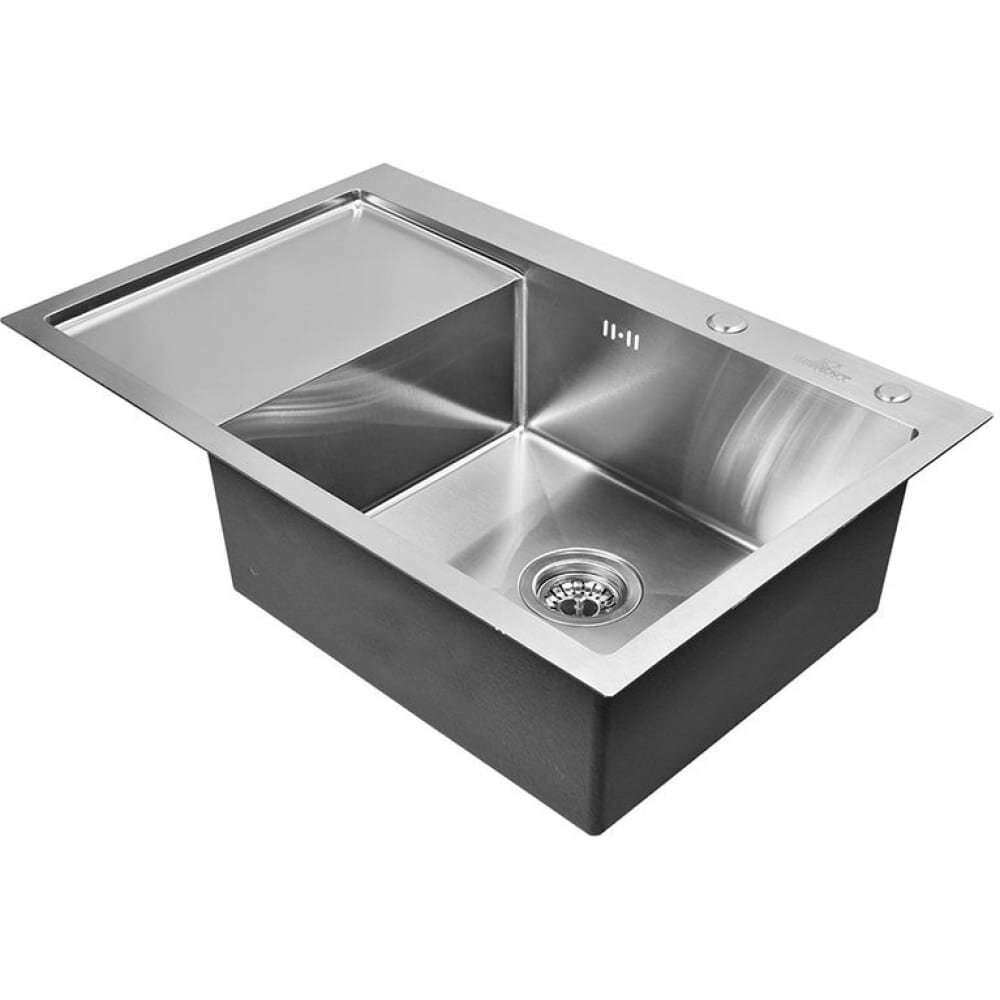 Кухонная мойка из нержавеющей стали WISENT 7851-R 78x51см WS37851-R/WGER013