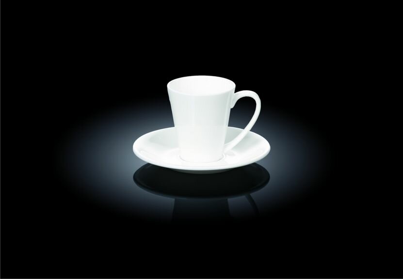 Набор чайных пар 160 мл конусная Wilmax