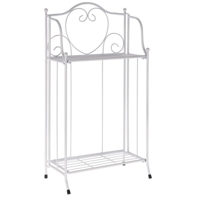 Металлический стеллаж для цветов Nerea 65*34 см белый, Koopman, 138000270