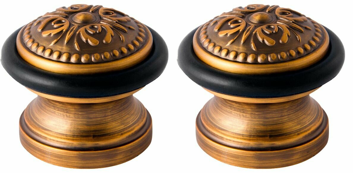 Упор дверной DS SM01 AB-7, цвет: матовая бронза (комплект 2 штуки)