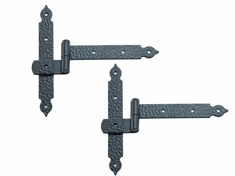 Петля-стрела встроенных ставен левая ноэз ПССт1-Л-S черный матовый (комплект 2 штуки)