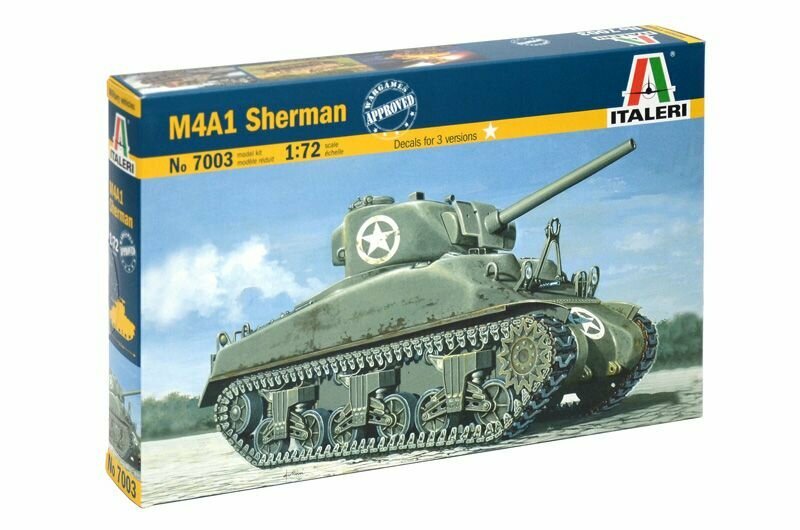 Сборная модель танка / Модель для сборки Italeri / Танк M4 Sherman