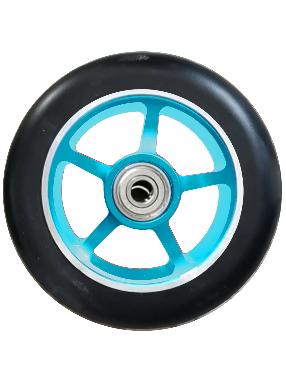 Колесо Yezz Колесо для трюкового самоката Yezz 100 мм 5S-5 спиц одинарных голубой