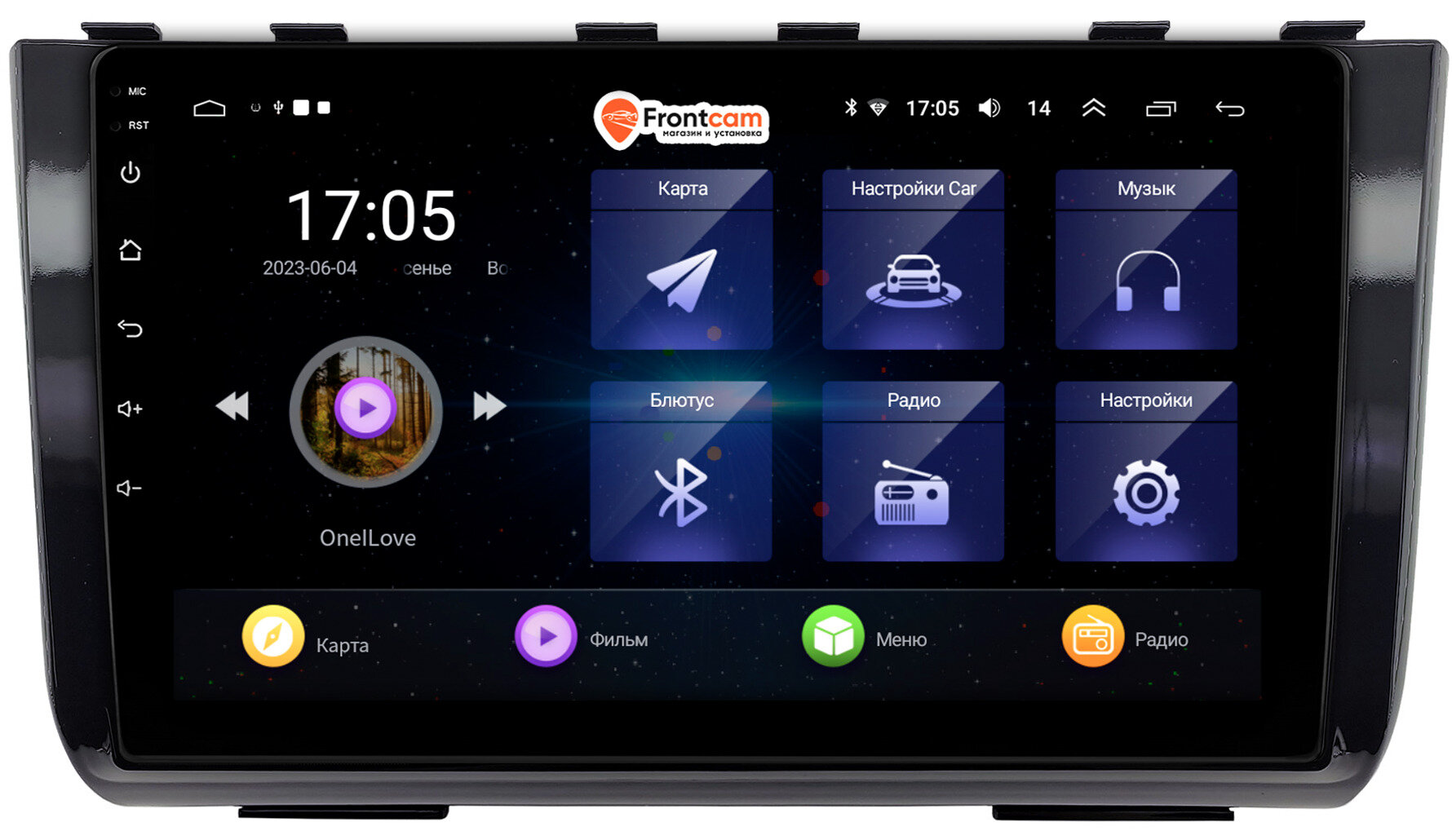 Штатная магнитола Hyundai Creta 2 2021-2024 (черная, глянцевая) OEM RK10-2524 на Android 10 (CarPlay, AHD, 1/32)