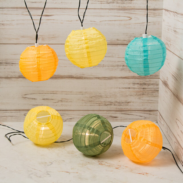 Садовая гирлянда на солнечной батарее Solar Pekana 4.5 м, 10 теплых белых LED ламп, черный провод, IP44, Kaemingk, 895383