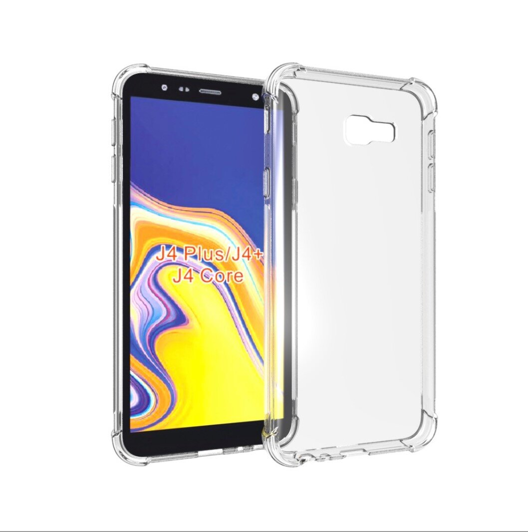 Чехол задняя-панель-накладка-бампер MyPads Tocco для Samsung Galaxy J4+ plus 2018 (SM-J415F) с защитой углов прозрачный