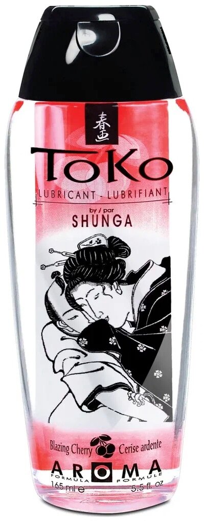 1039 Shunga Toko Aroma Blazing Cherry, 165 мл. Лубрикант с нежным вкусом, вишня