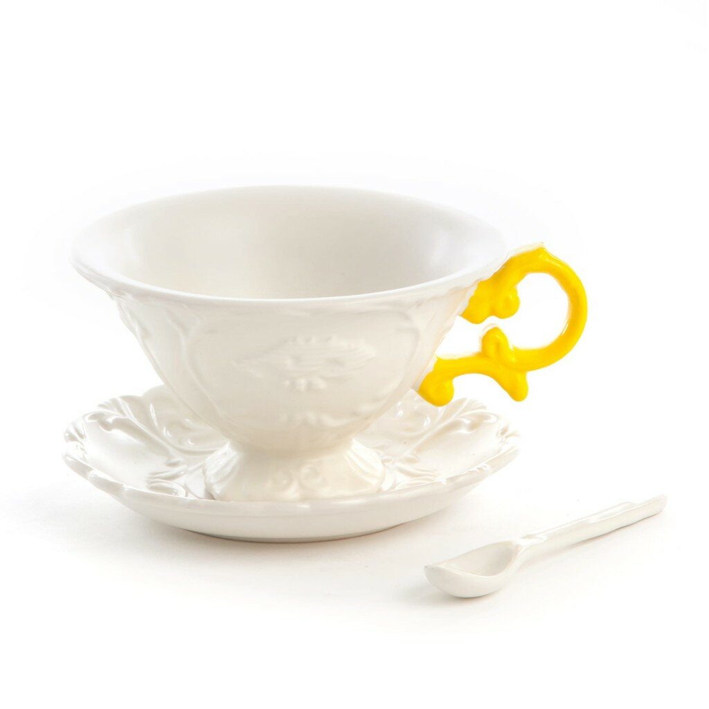 Чайная пара Seletti I-Wares I-Tea Yellow 09858 GIA