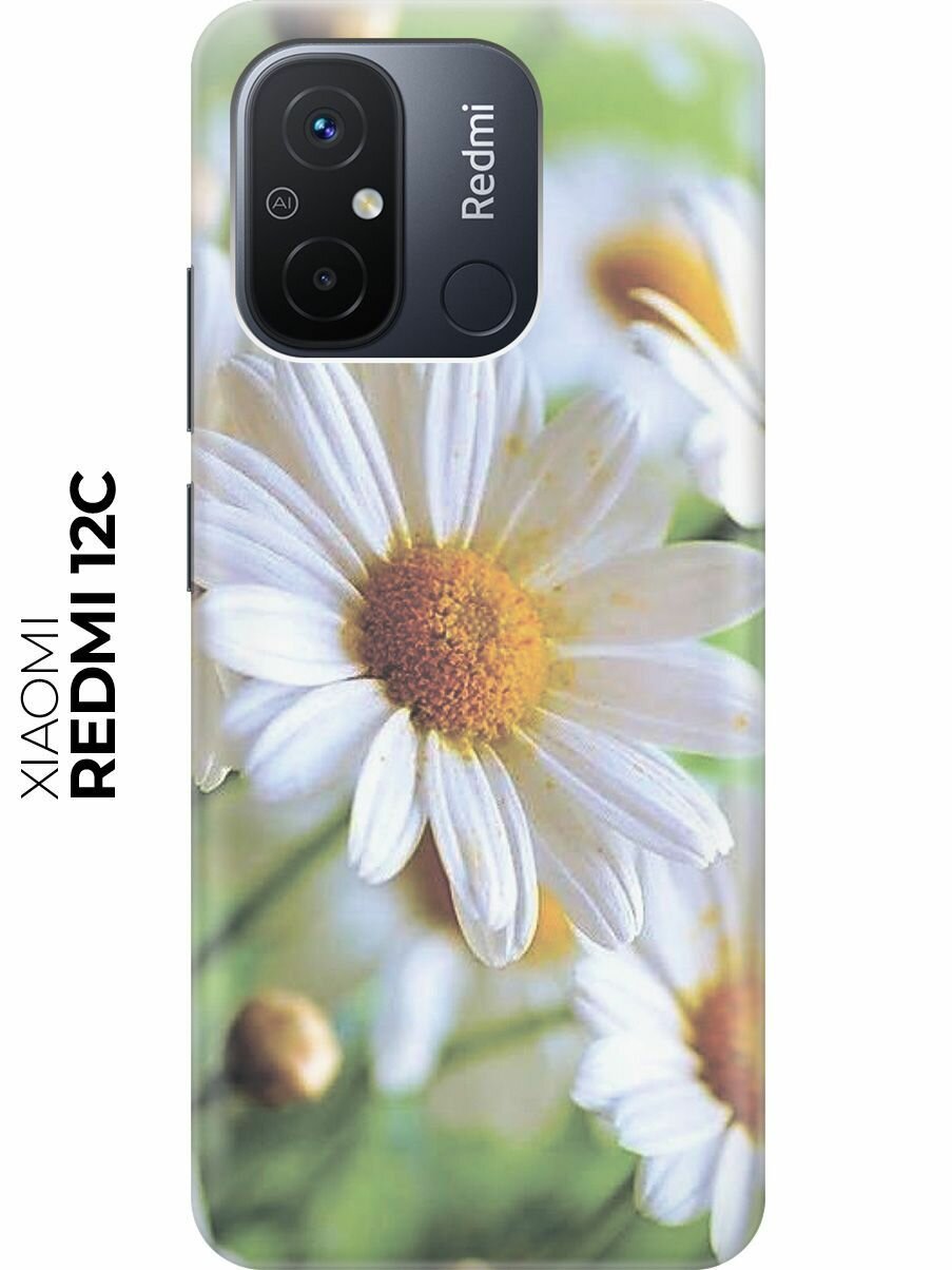 Силиконовый чехол Букет ромашек на Xiaomi Redmi 12C / Сяоми Редми 12С
