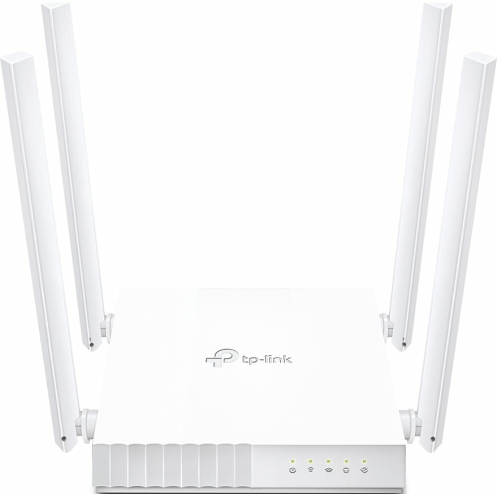 Двухдиапазонный Wi‑Fi роутер TP‑Link Archer C24, четырёхпортовый Ethernet, внешние антенны, поддержка
