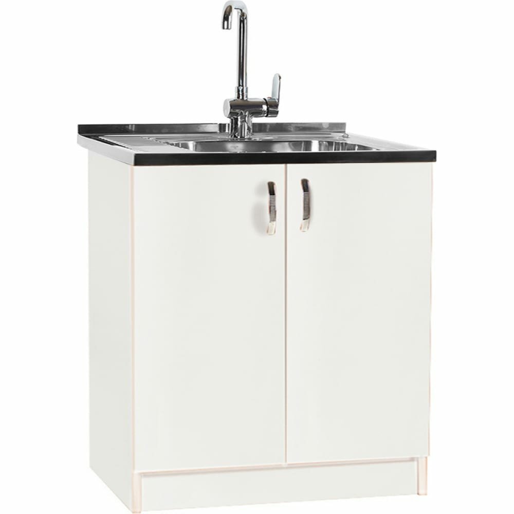 Тумба SANTREK 80х60, цвет белый, 2 дверцы, ЛДСП 5217