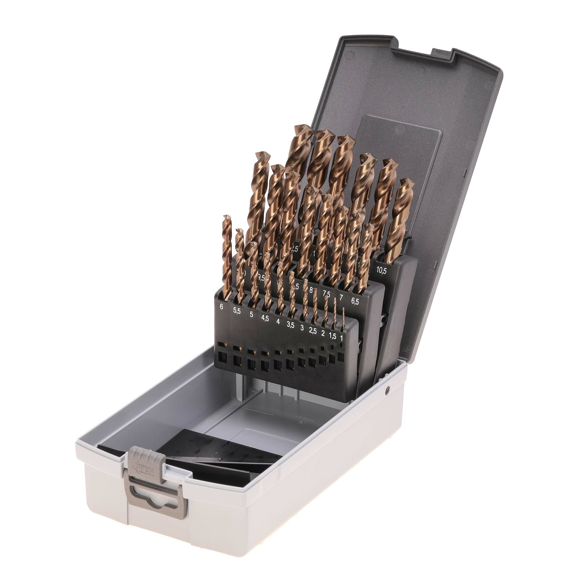 Набор сверл по металлу Ruko 1-13мм 25шт HSSE-Co5 130° DIN338 215215RO