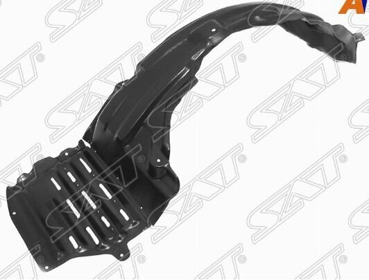 Подкрылок SAT, передний, правый, Mitsubishi Lancer VIII, черный