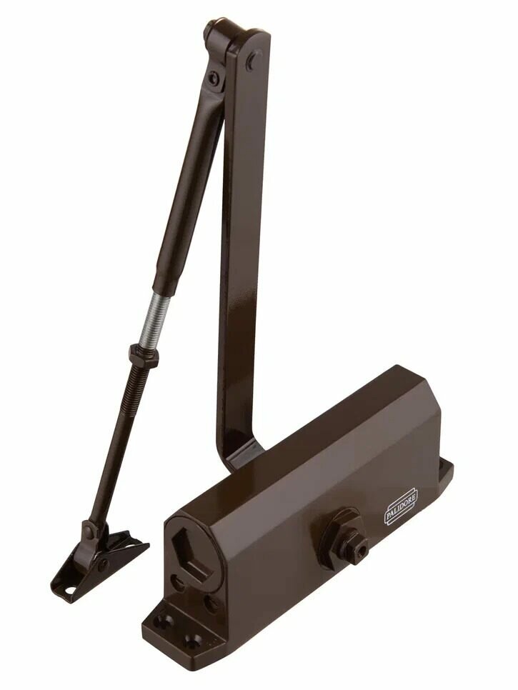 Доводчик 605 (до 160кг) коричневый, морозостойкий PALIDORE