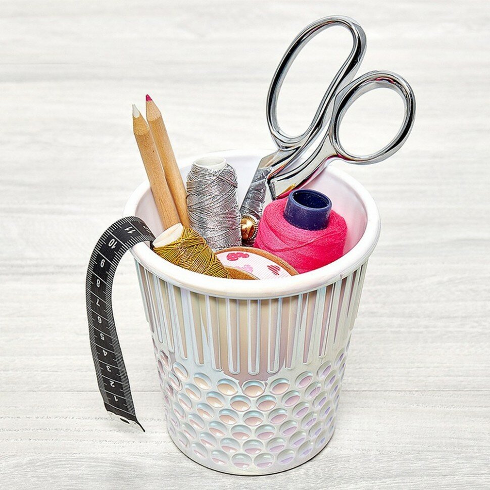 Hemline 4911. WH Стакан-органайзер "Наперсток" для швейных аксессуаров, 12 x 12 x 12.3 см